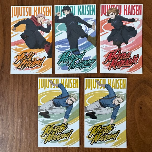 Manga | Art | Jujutsu Kaisen Anime Ani Mate Only Exclusive Cards New ...